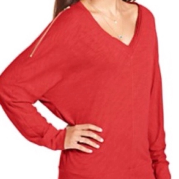 RACHEL Rachel Roy | Tops | Rachel Rachel Roy Zipper Shoulder Dolman Top ...